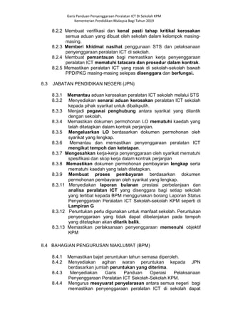 Garis panduan penyenggaraan ict 2019 versi 1 ehsan btp | PDF