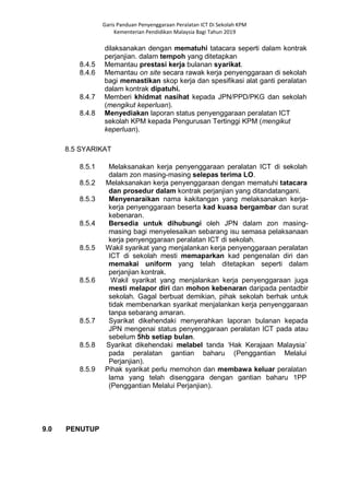 Garis panduan penyenggaraan ict 2019 versi 1 ehsan btp | PDF