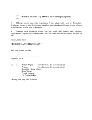 Garis panduan perlaksanaan tatatertib pelajar 2012 | DOCX