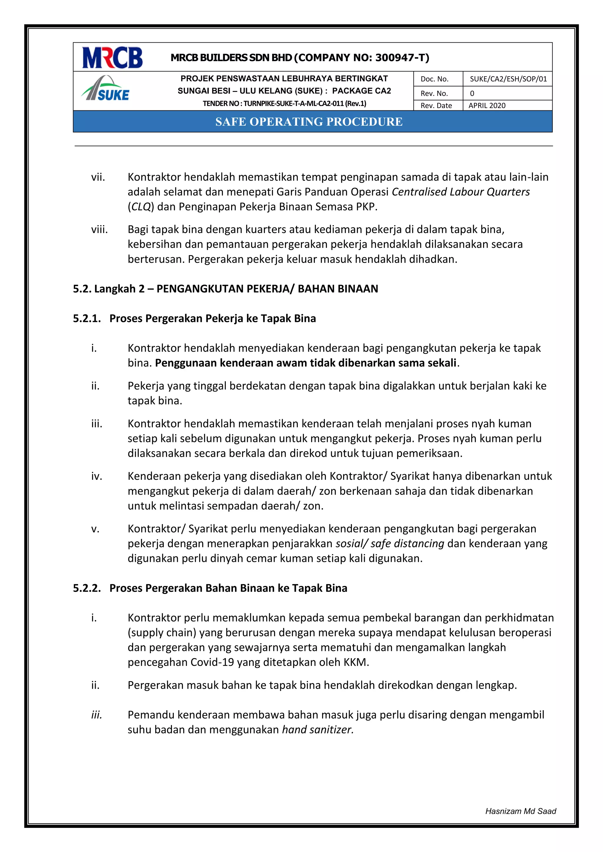 Garispanduan pkp pembinaan | PDF