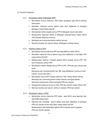 Garis panduan splg | PDF