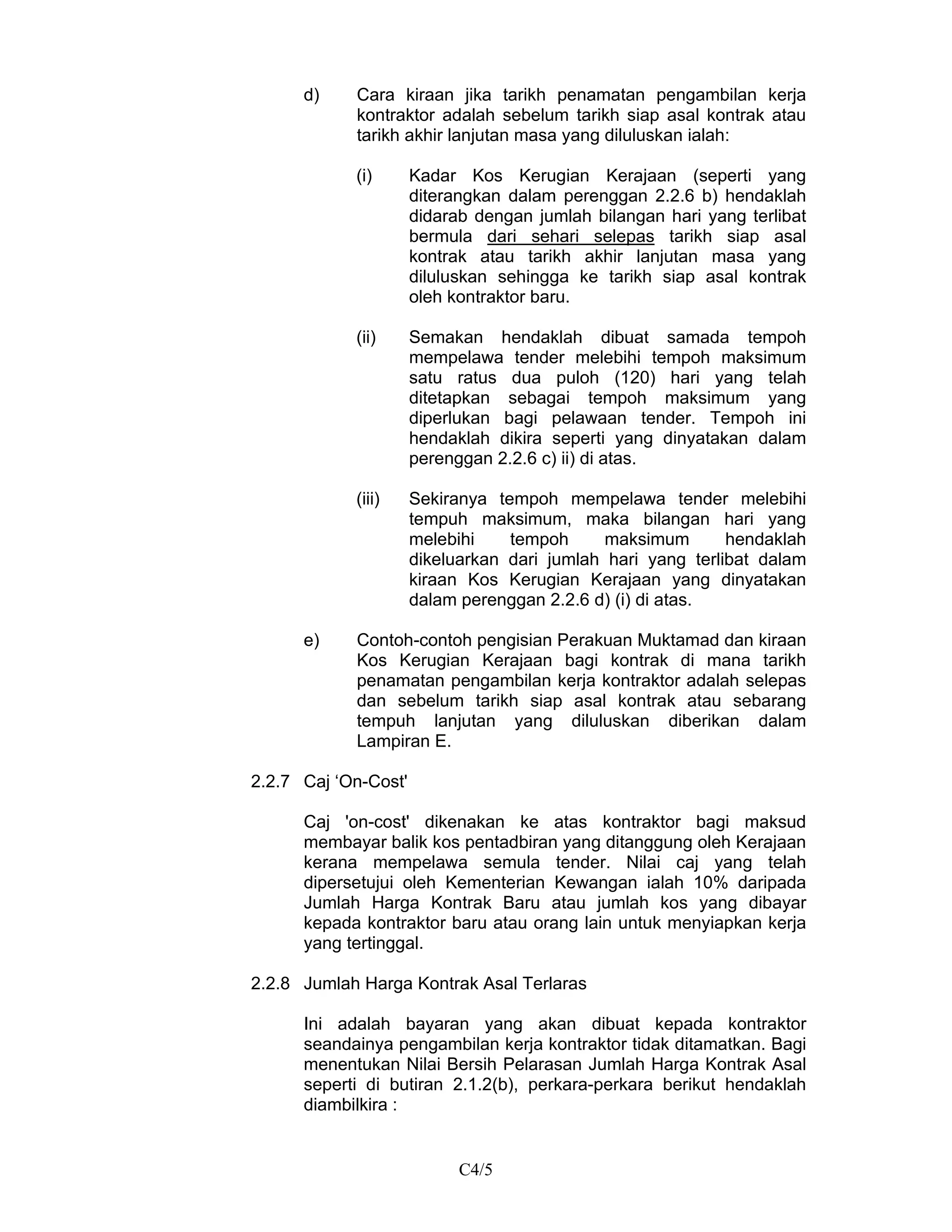 Garis panduan tamat kontrak 290906 | PDF