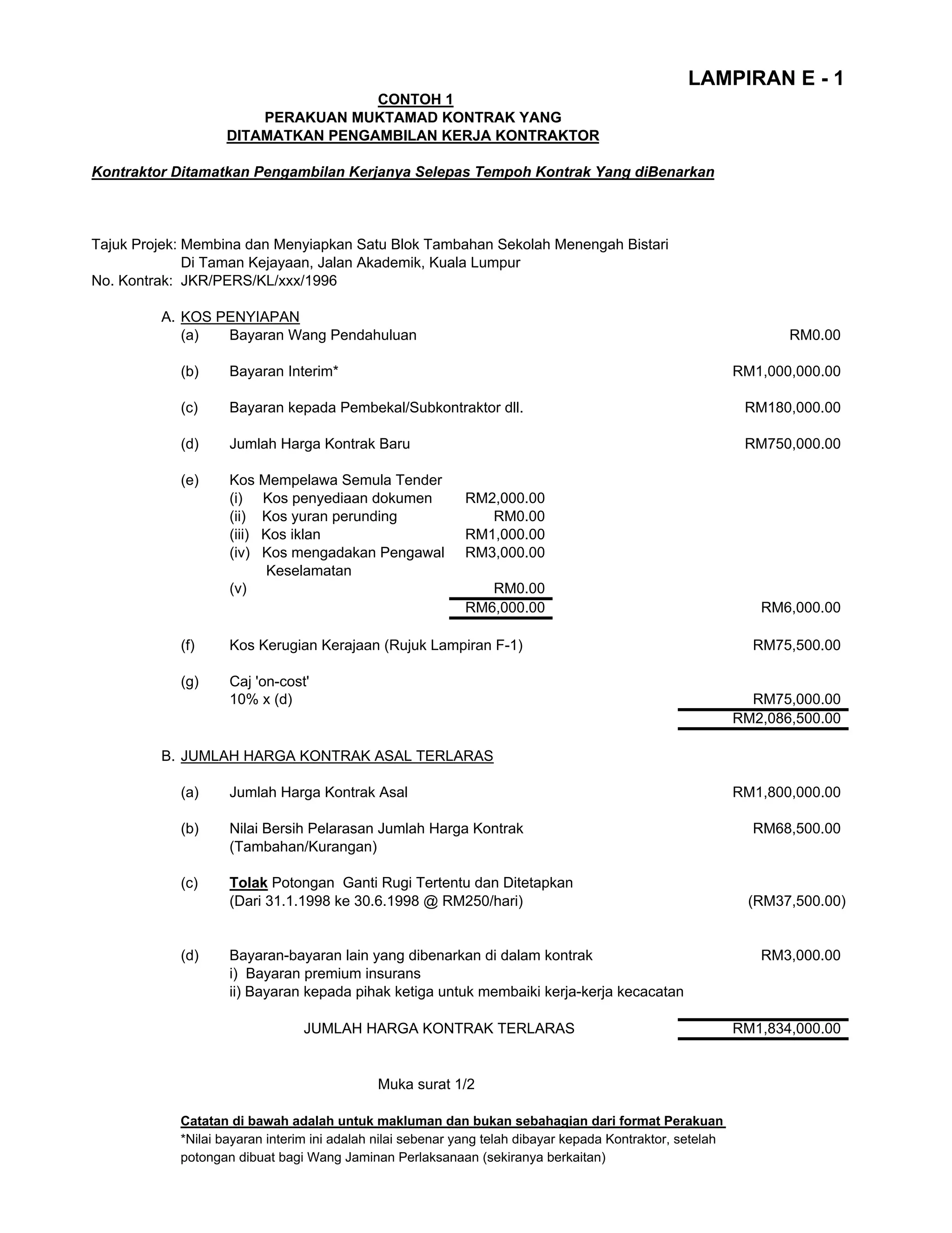 Garis panduan tamat kontrak 290906 | PDF