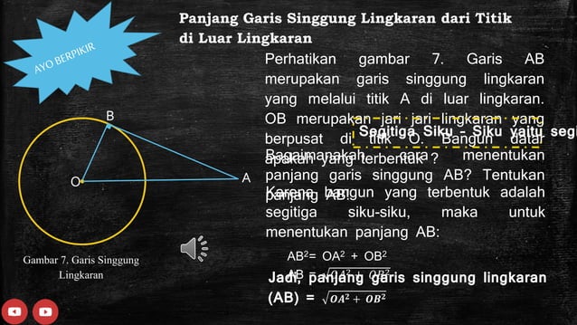 Garis singgung lingkaran | PPTX
