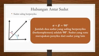 GARIS & SUDUT (Hubungan Antar Sudut) - P5 | PPTX