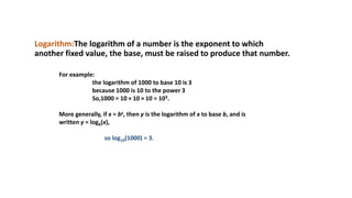 Logarithm | PPTX
