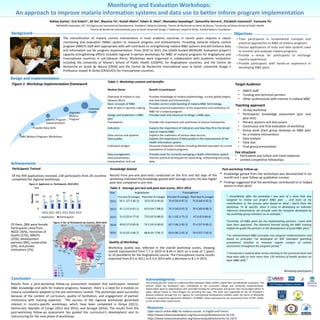 Monitoring and Evaluation Workshops: An approach to improve malaria information systems and data ...
