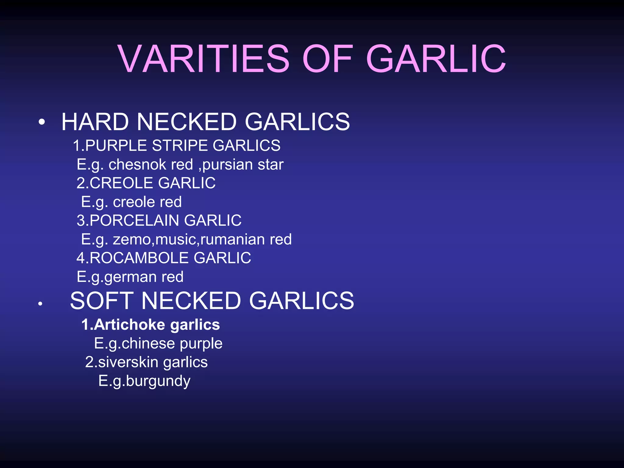 Garlic ppt | PPTX