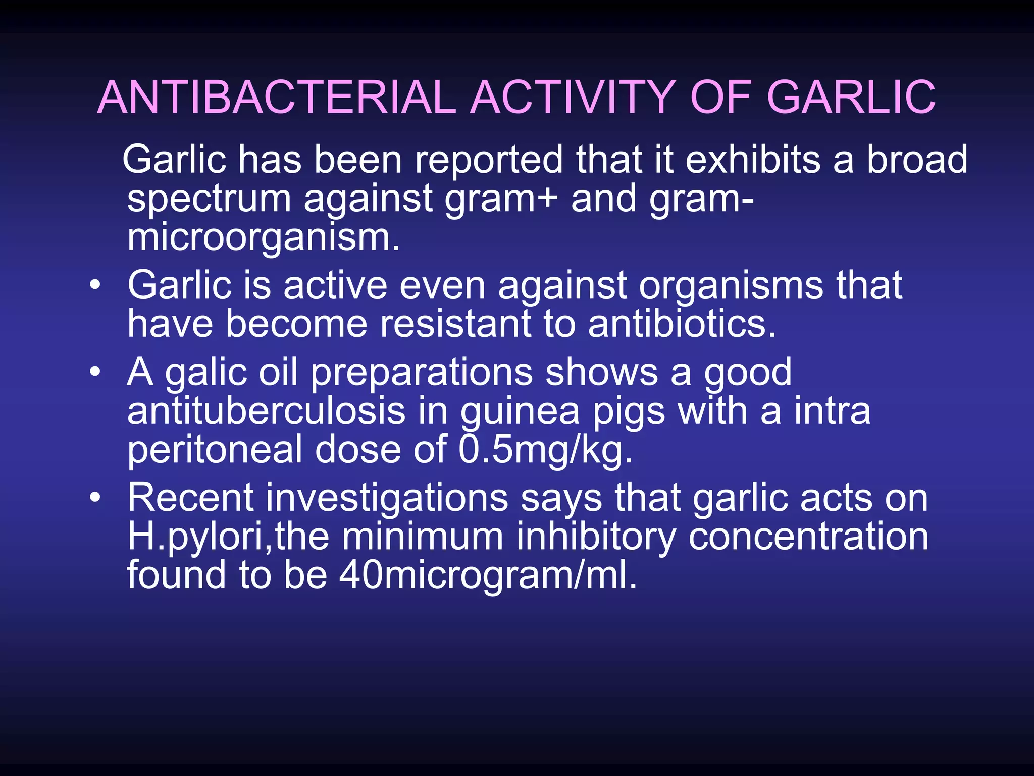 Garlic ppt | PPTX
