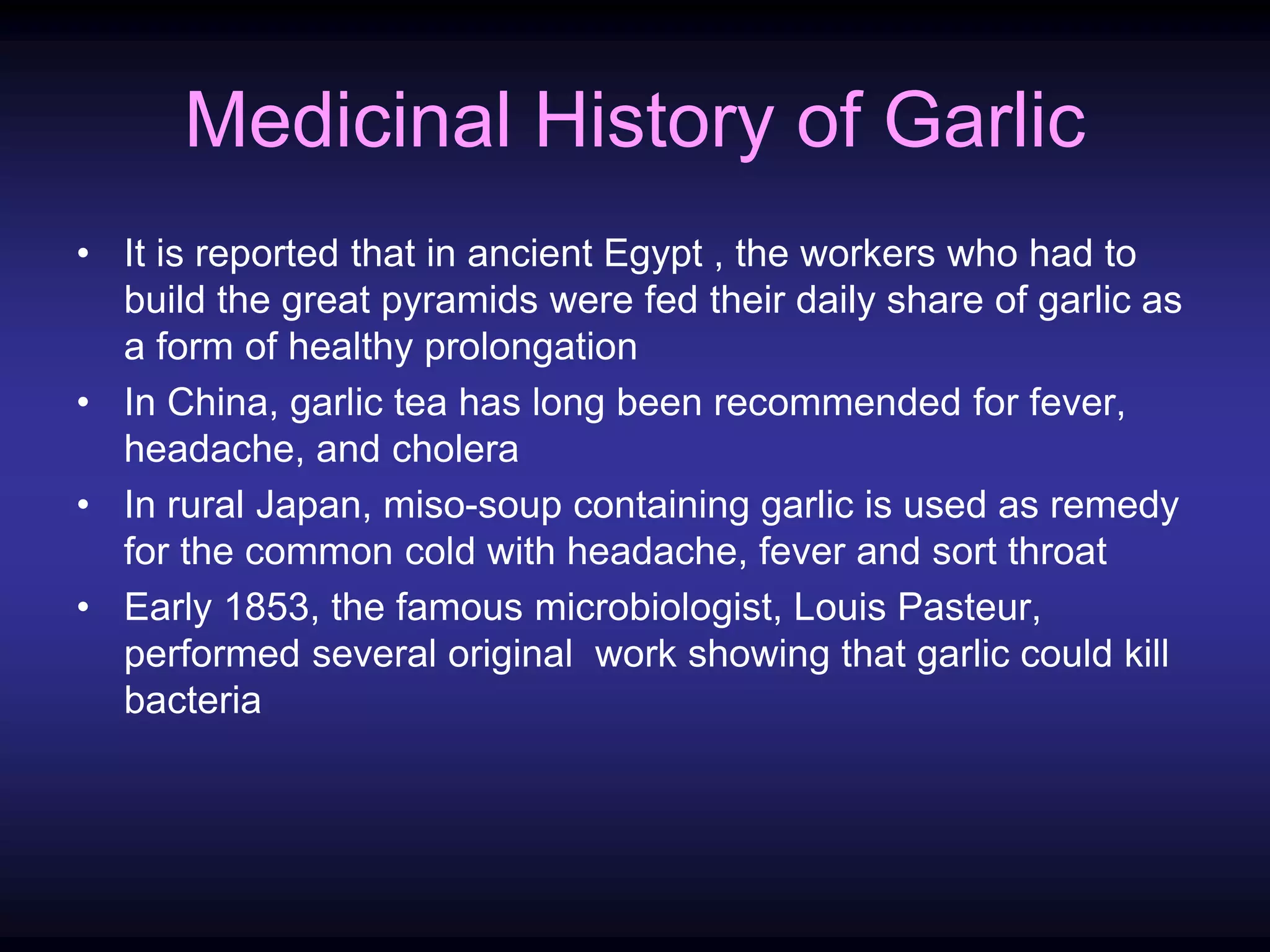 Garlic ppt | PPTX