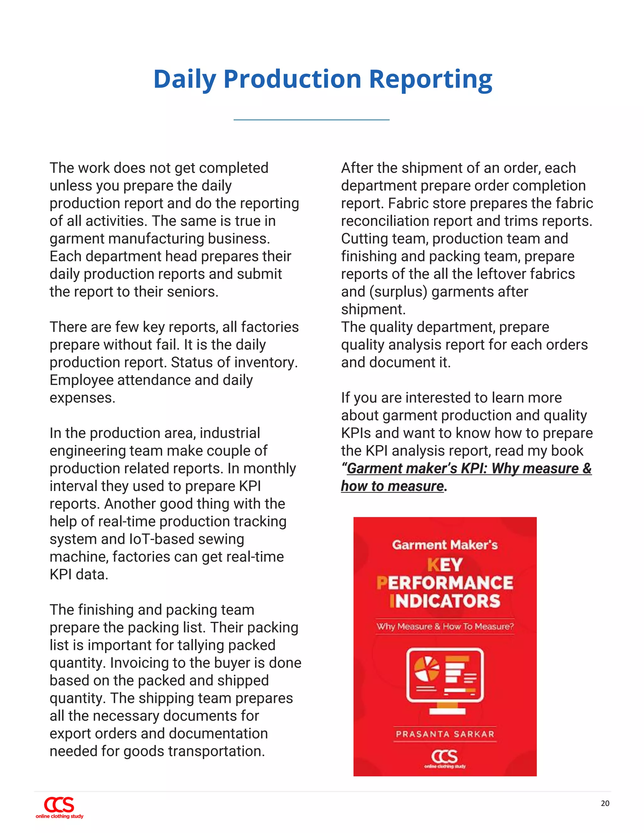 Garment manufacturing process: from fabric to finished apparel products ...