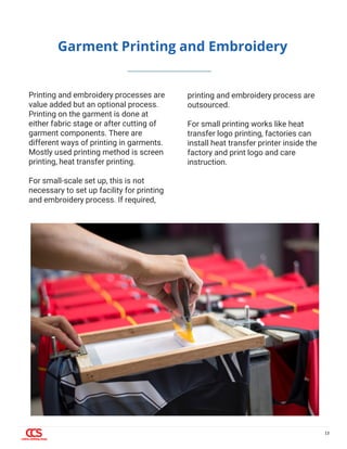 Garment manufacturing process: from fabric to finished apparel products ...