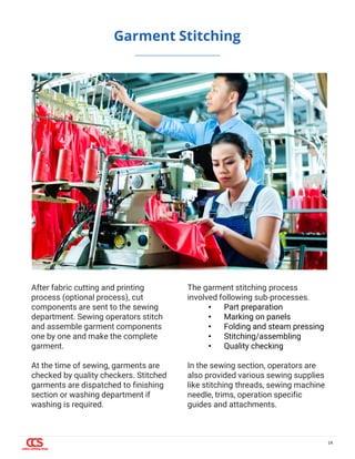 Garment manufacturing process: from fabric to finished apparel products ...