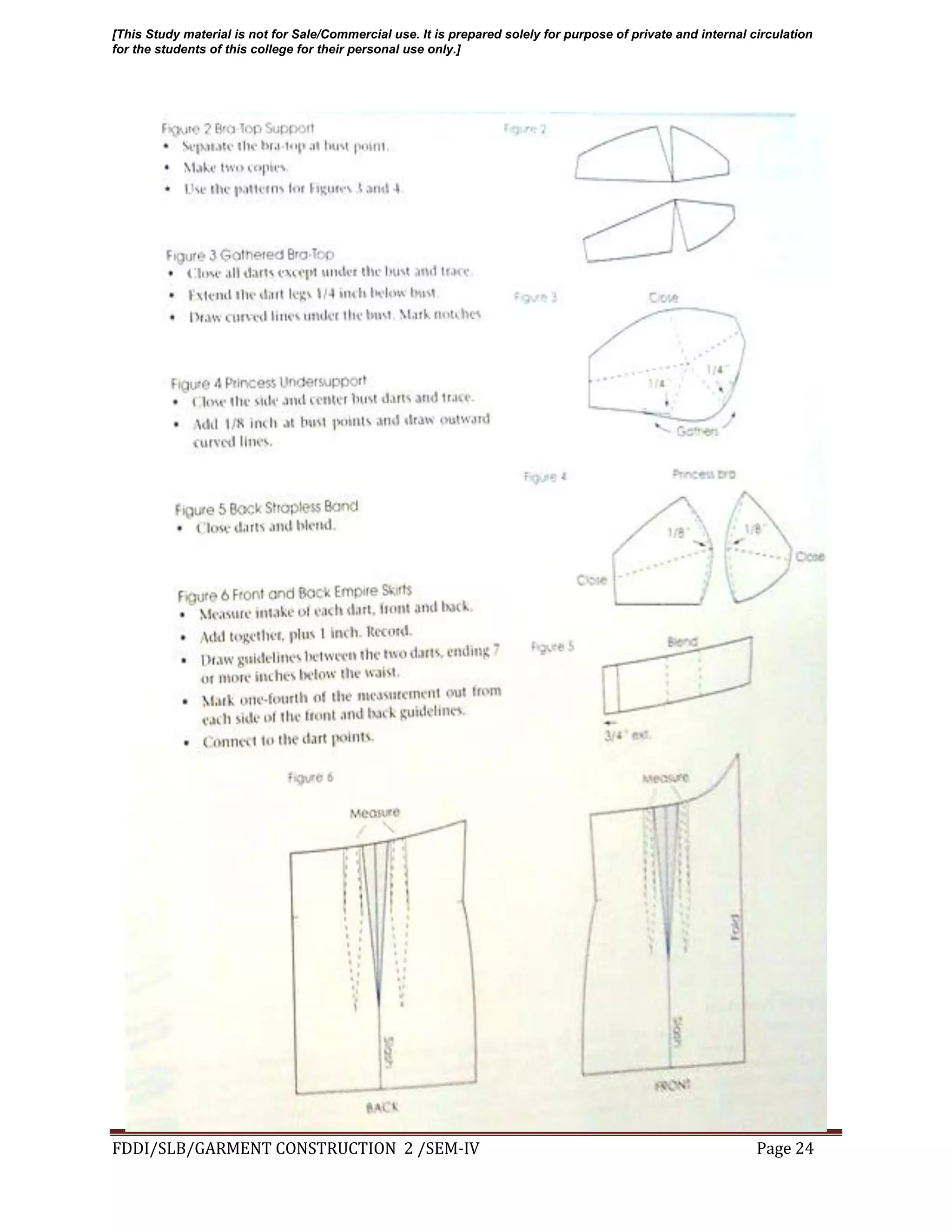 Garment construction study material for designing student | PDF | Women ...