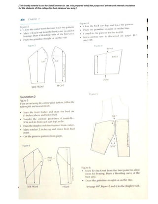 Garment construction study material for designing student | PDF