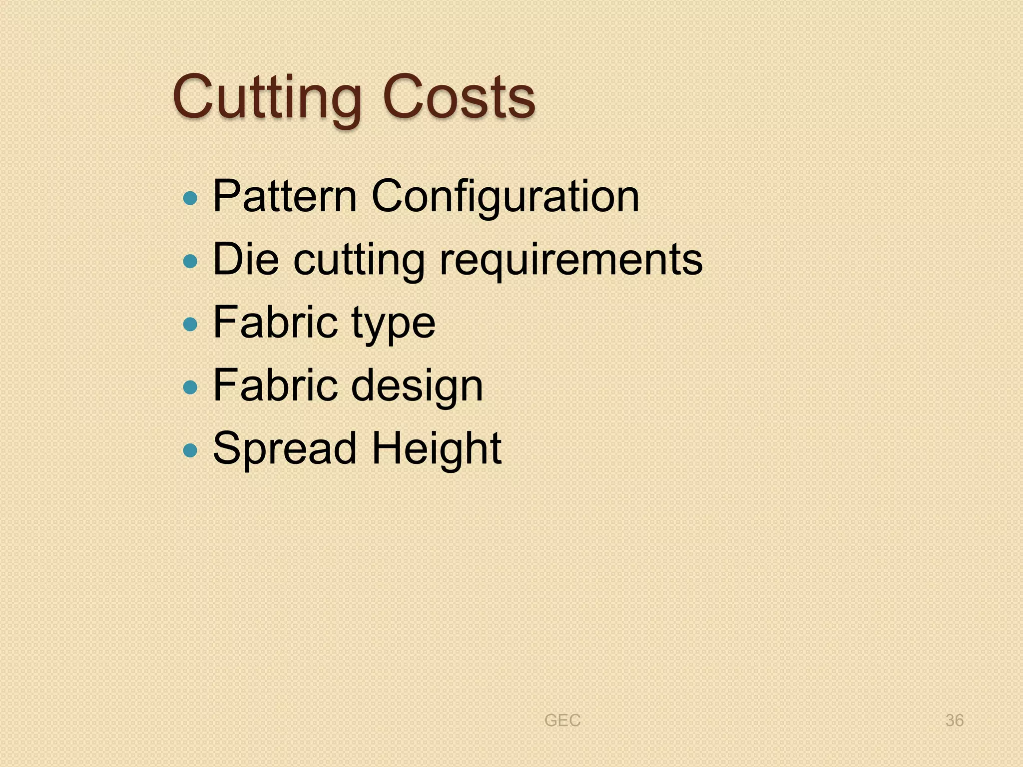 Garment costing ppt | PPTX