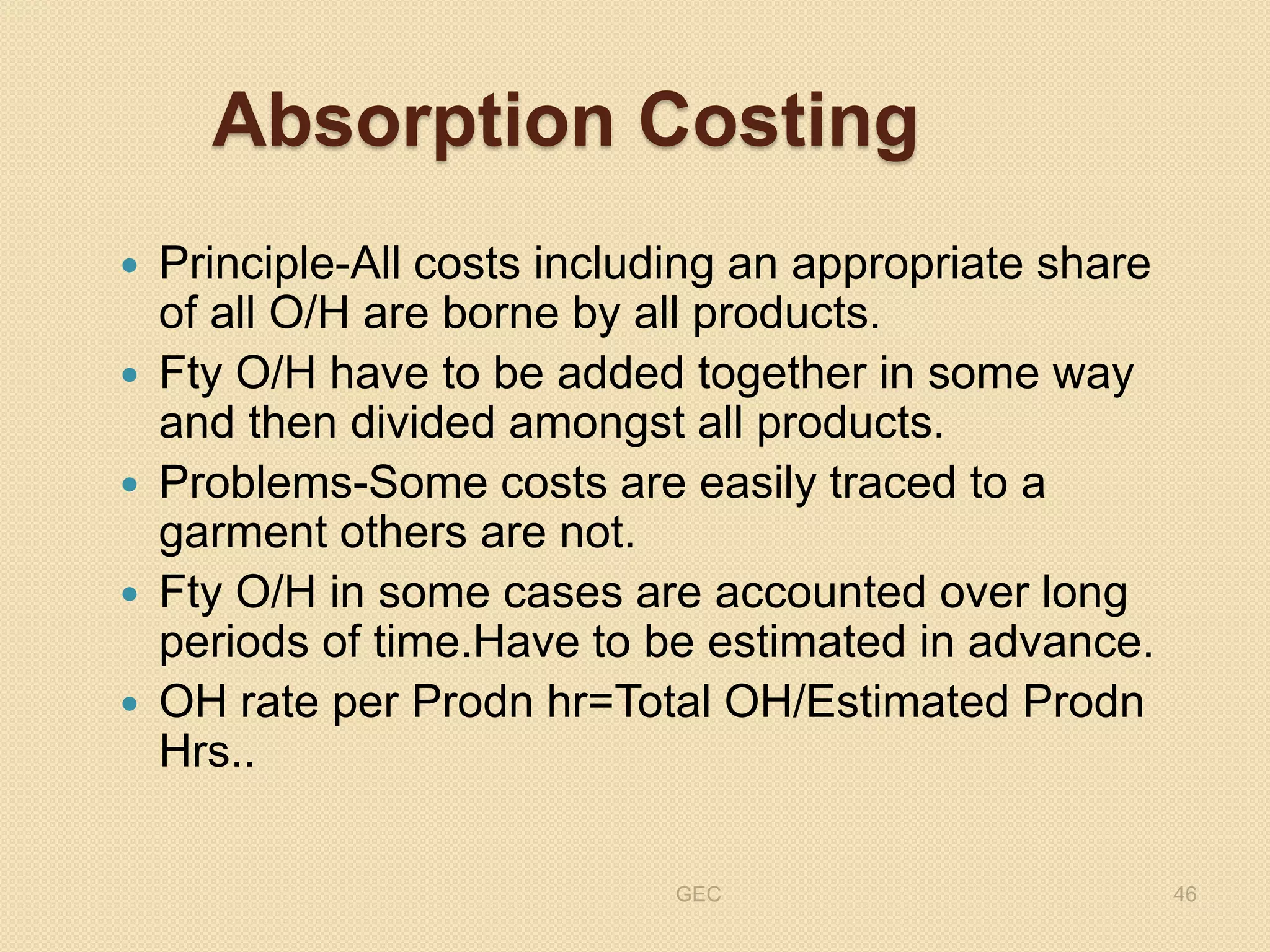 Garment costing ppt | PPTX