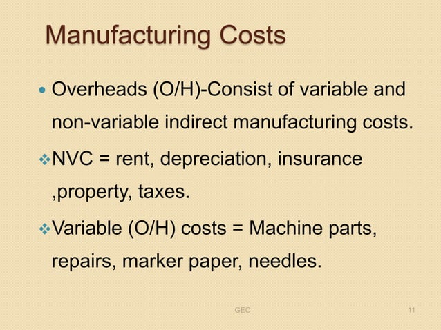 Garment costing ppt | PPTX