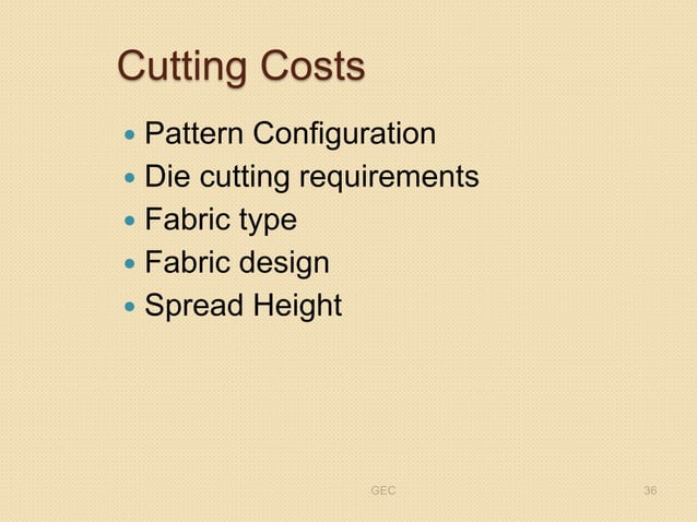 Garment costing ppt | PPTX