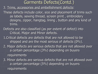 Garment defects | PPT