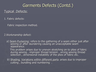 Garment defects | PPT