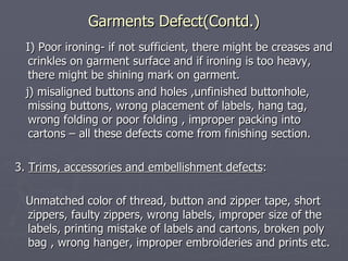 Garment defects | PPT