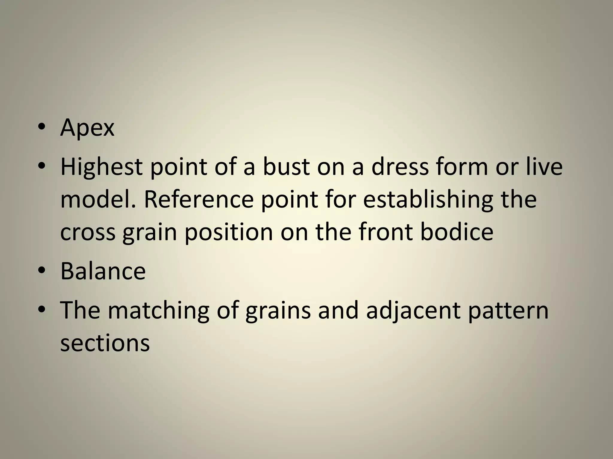 Garment draping terminology | PPTX