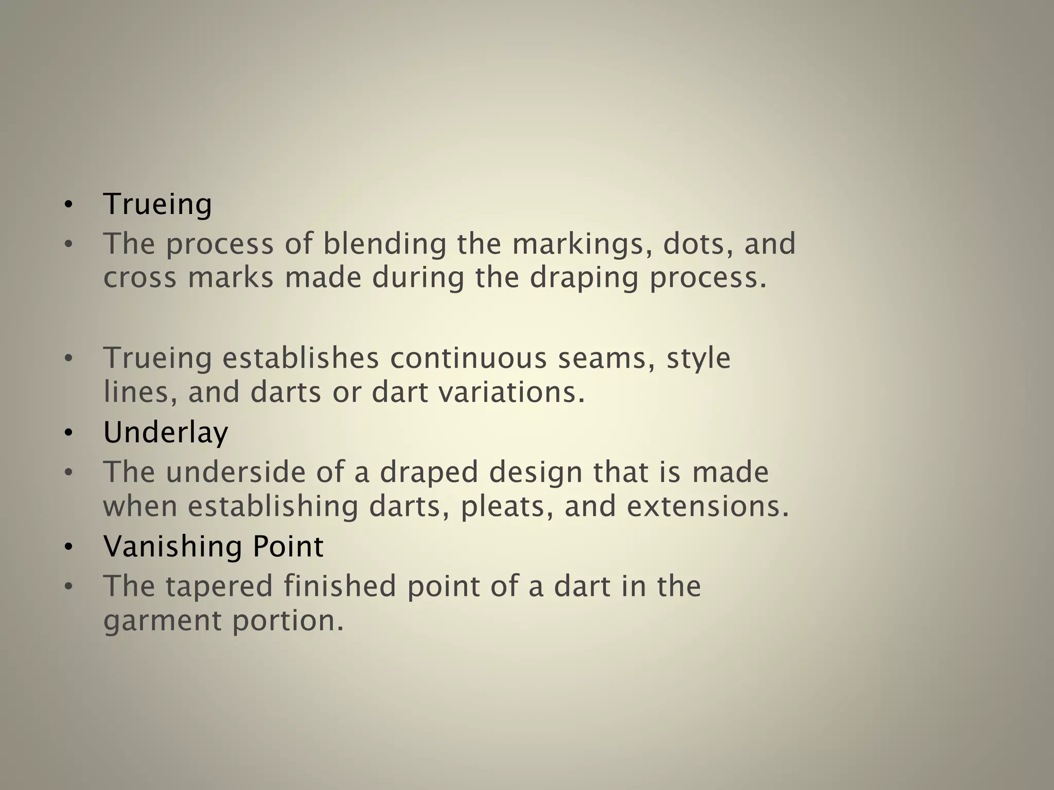 Garment draping terminology | PPTX
