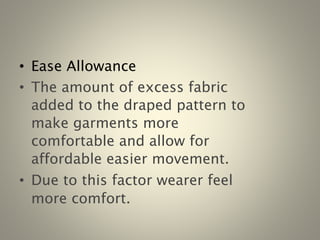 Garment draping terminology | PPTX