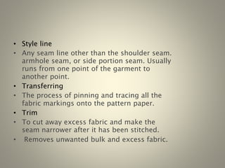 Garment draping terminology | PPTX