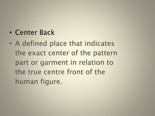 Garment draping terminology | PPTX