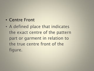 Garment draping terminology | PPTX