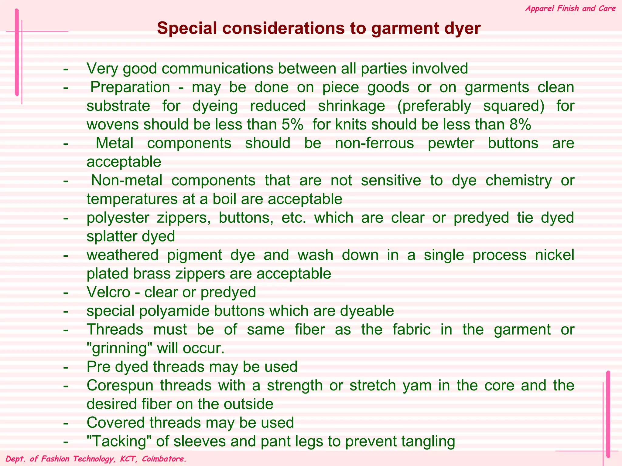 Garment dyeing techniques | PPT