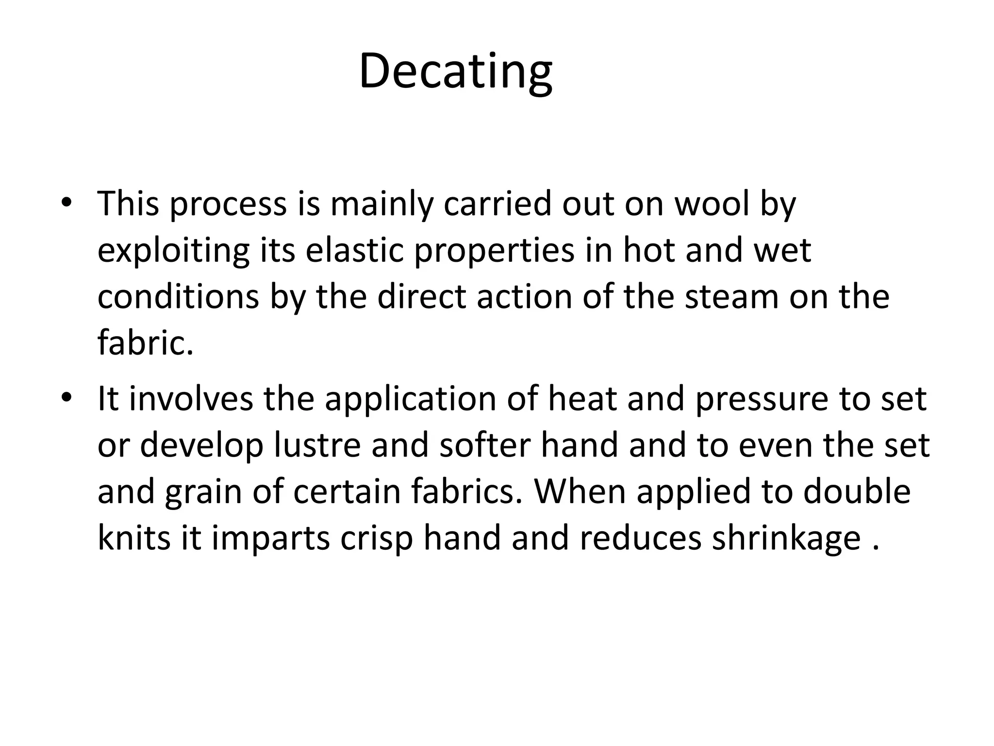 Garment finishing methods | PPTX