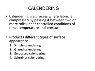 Garment finishing methods | PPTX