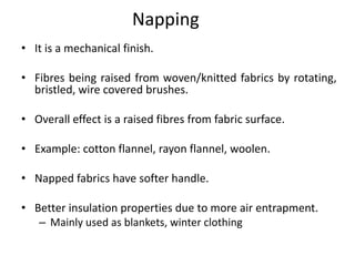 Garment finishing methods | PPTX