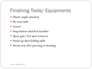 Garment Industries Finishing Department | PDF