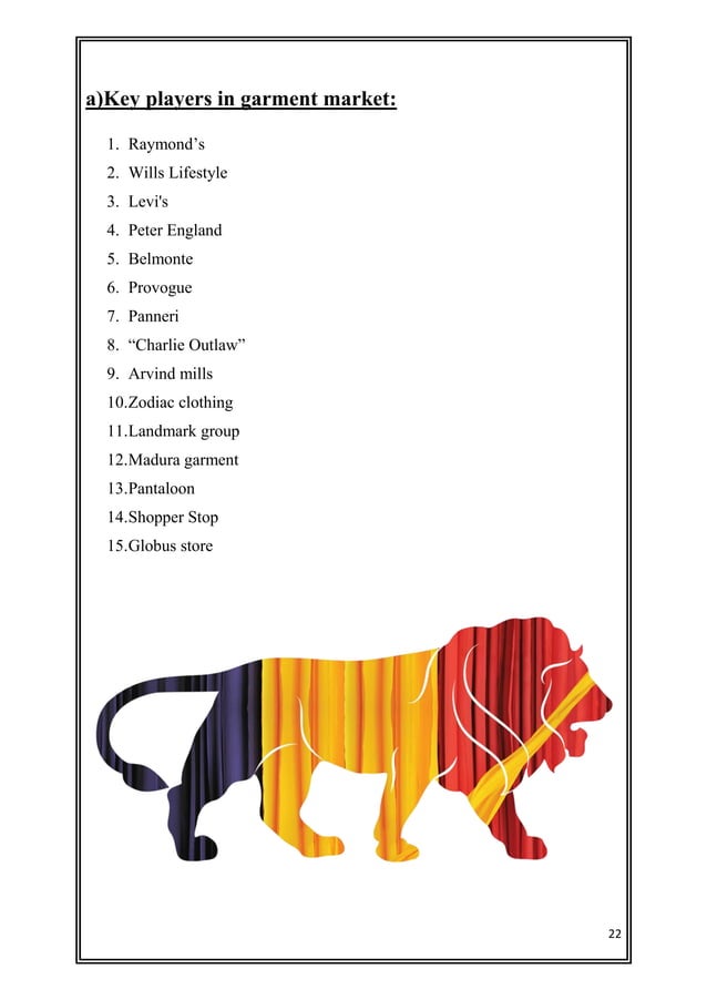 Garment Industry Project blackbook | PDF | Apparel Industry | Industries