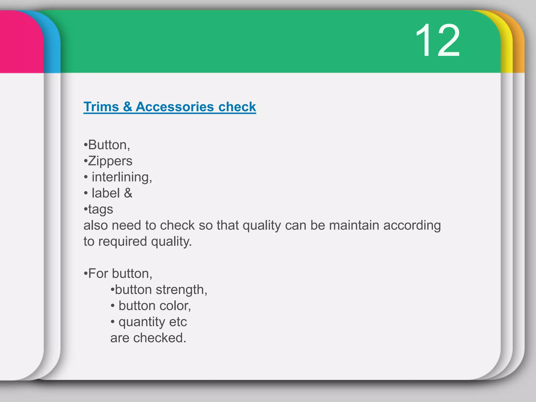 Garment inspection | PDF