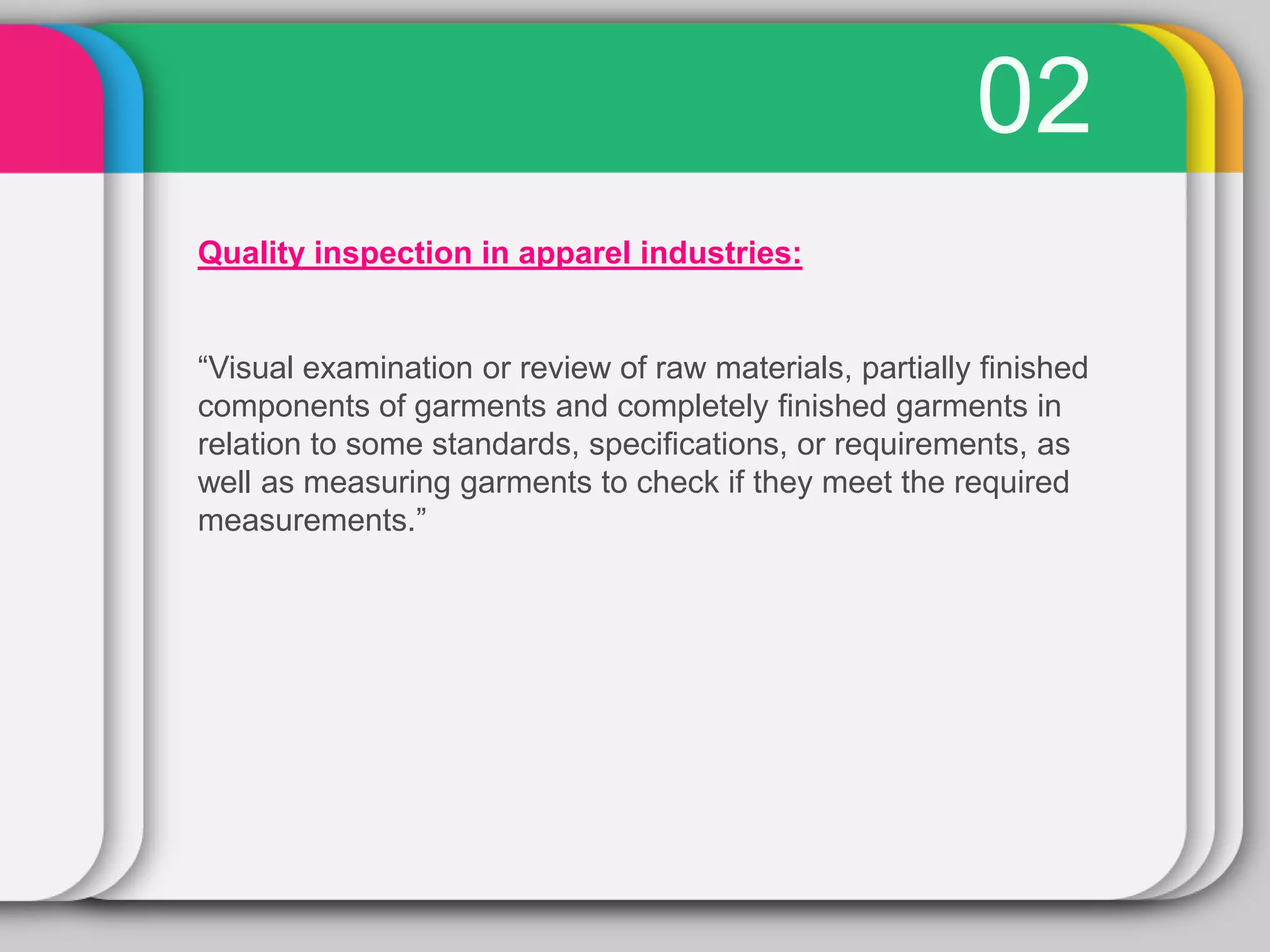 Garment inspection | PDF
