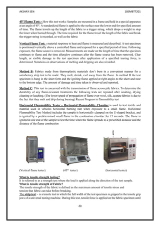 Garment inspection and testing process or dyeing process | PDF