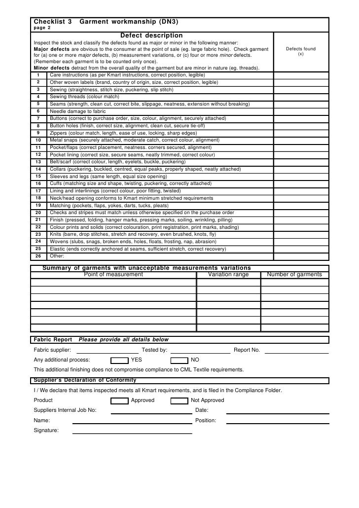 Garments Inspection Report Format garments-inspection-report-format