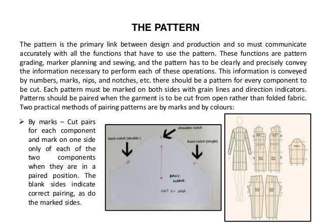Garment pattern and fabric
