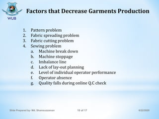 Garment production and productivity | PPT