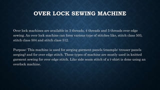 Garment production(industrial sewing machines) | PPTX