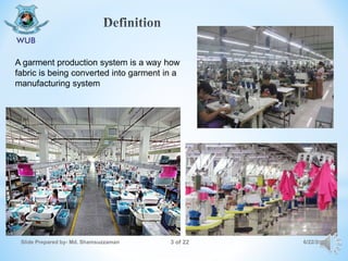Garment production system | PPTX