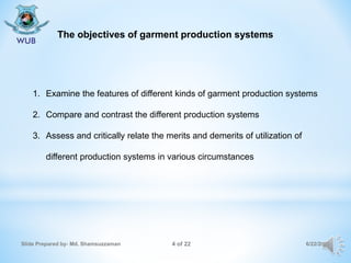 Garment production system | PPTX