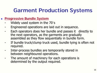 Garment production systems | PDF