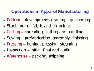 Garment production systems | PDF