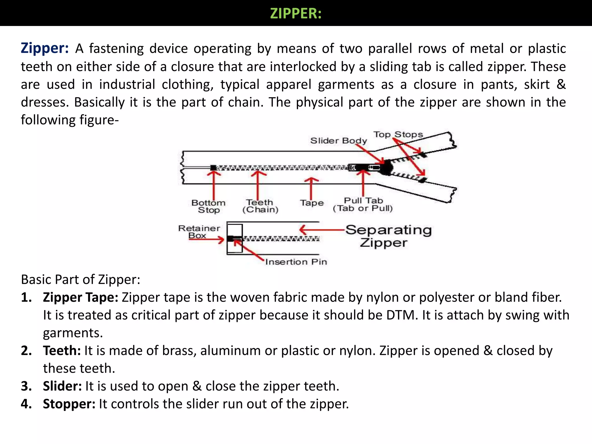 Garments accessories trims | PPTX